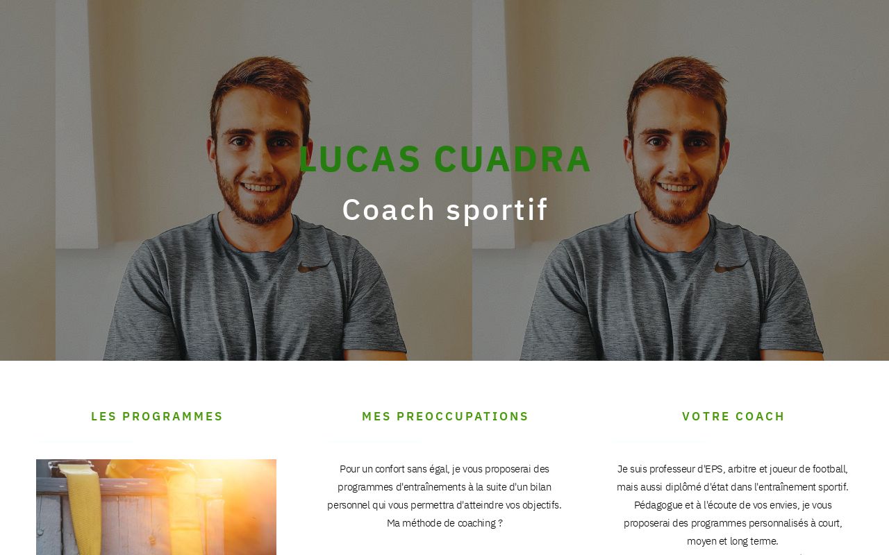 Lucas Cuadra coach